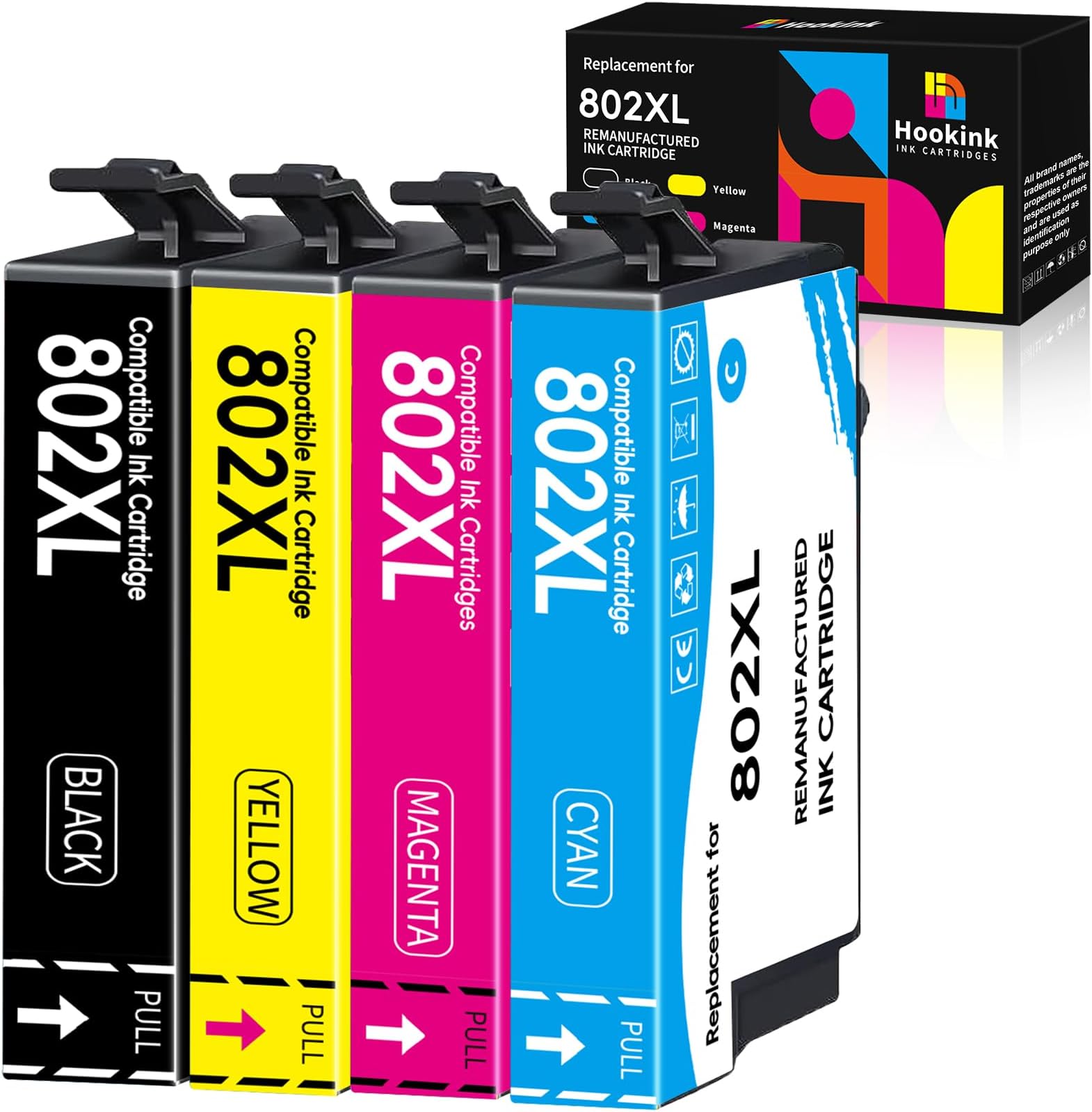 Amazon.com: 802XL Ink Cartridges Replacement for Epson 802 Ink ...