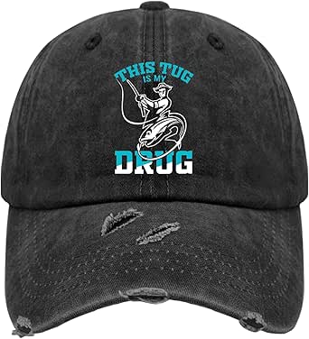 Delouta This Tug is My Drug Hats for Men Washed Distressed Baseball ...