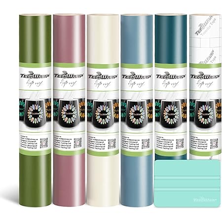 Amazon.com: TECKWRAP Permanent Adhesive Vinyl 12" x 10ft, Matte Black ...