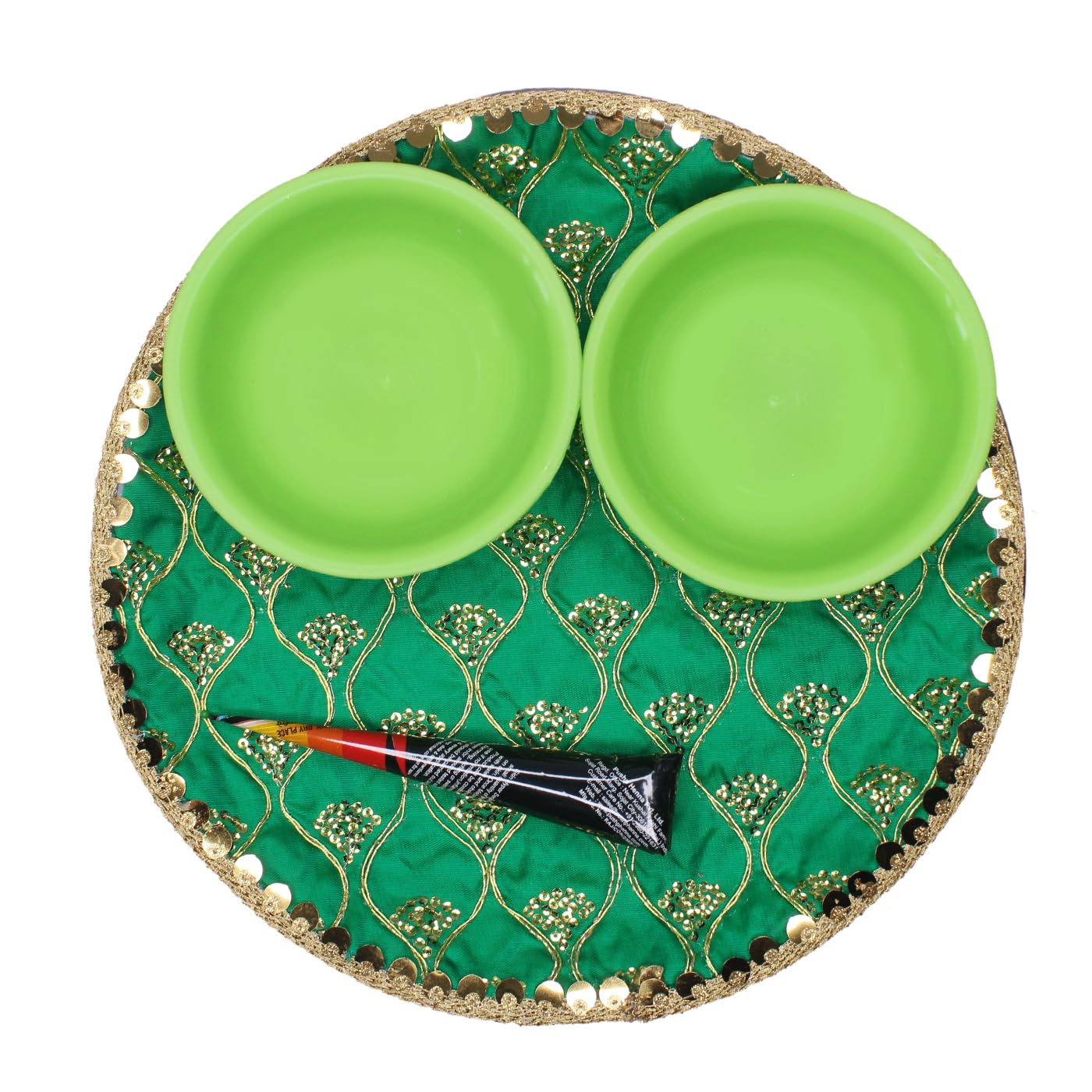 Buy Confidence Mehndi Platter Beautiful Mehndi Decorative Thali/Plate ...