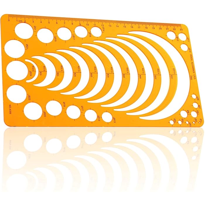 Buy Circle Radius Master Drawing Template Arc Template Stencil Online ...