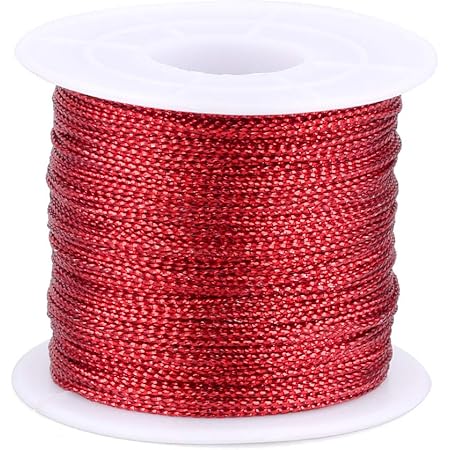 Amazon.com: FOIMAS Silver Metallic Cord,Tinsel String Thread for Craft ...