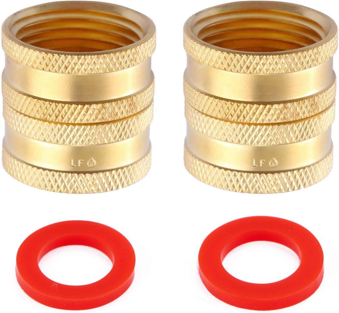 Amazon.com: cozyou 2-Pack 3/4" Aluminium Double Male Swivel Quick ...