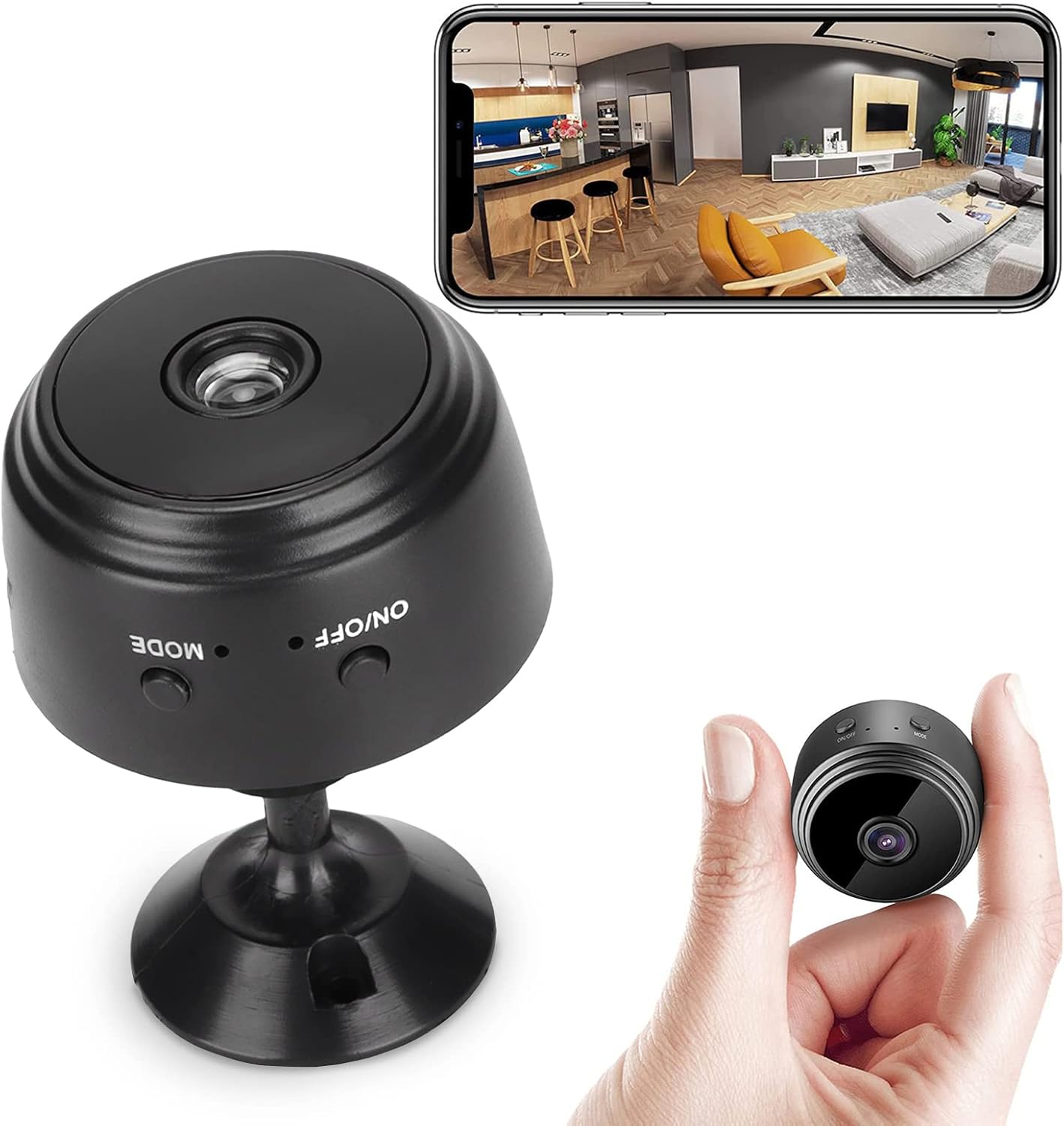 Elprico Heimüberwachungskamera, 1080P WiFi Home Indoor Camera Nightshot ...