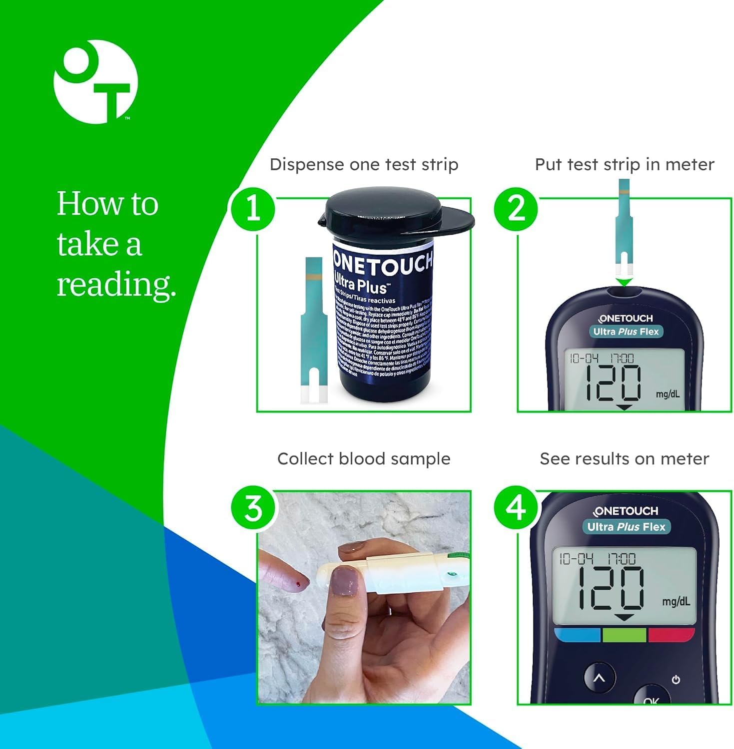 Snapklik.com : OneTouch Ultra Plus Test Strips For Diabetes Value Pack ...