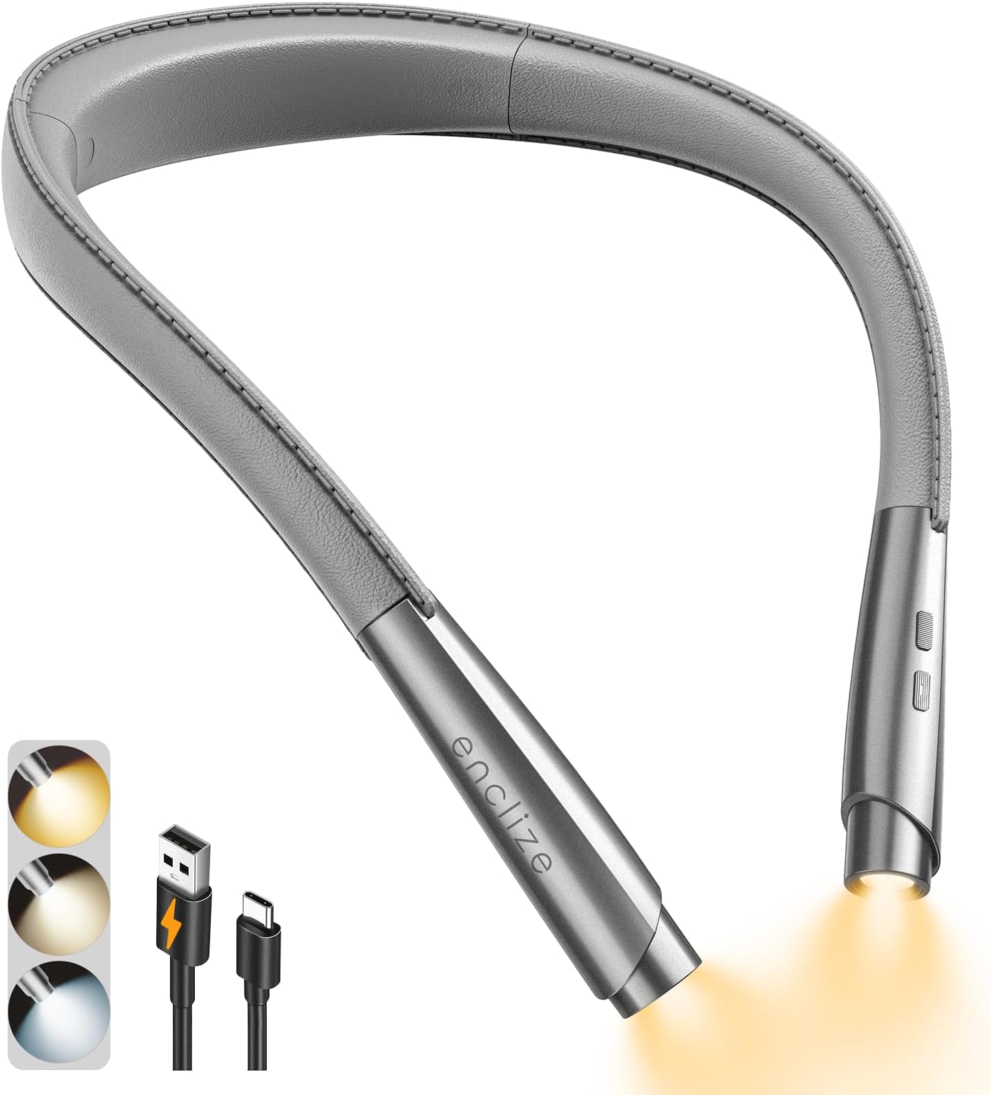 Amazon.com: TSINGREE LED Neck Book Light USB Rechargeable, Hands Free ...