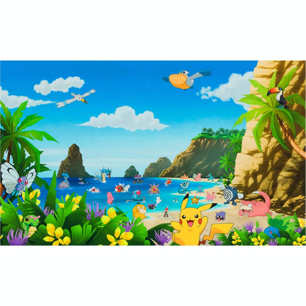 Amazon.com: Robert Kaufman Pokemon Multi Pokemon Beach