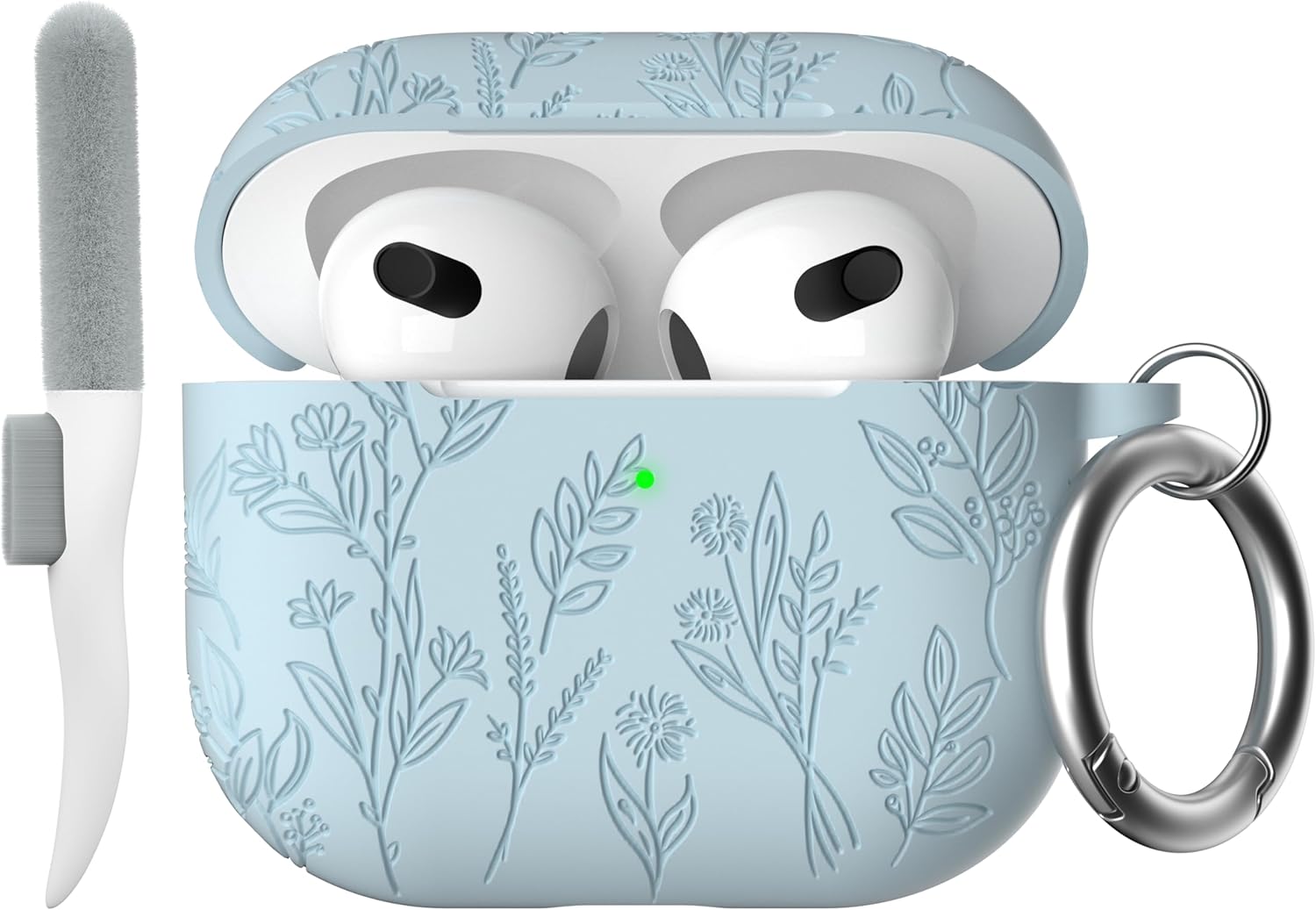 Amazon.com: Maxjoy for AirPods 3 Case 2021, Flower Engraved AirPods 3rd Generation Case Cute ...