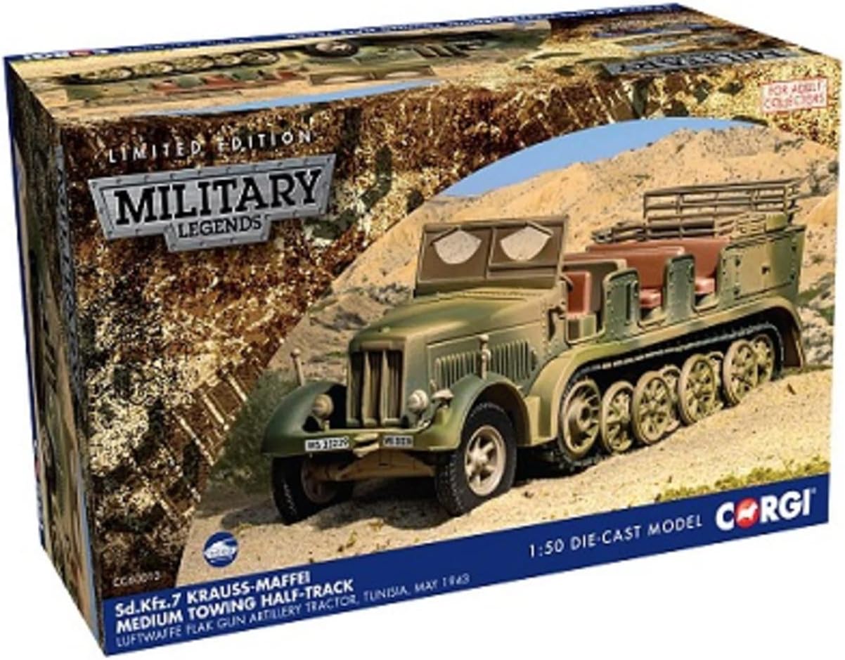 Amazon.com: Corgi Diecast Half-Track - CC60013 Sd;Kfz;7 Krauss-Maffei ...