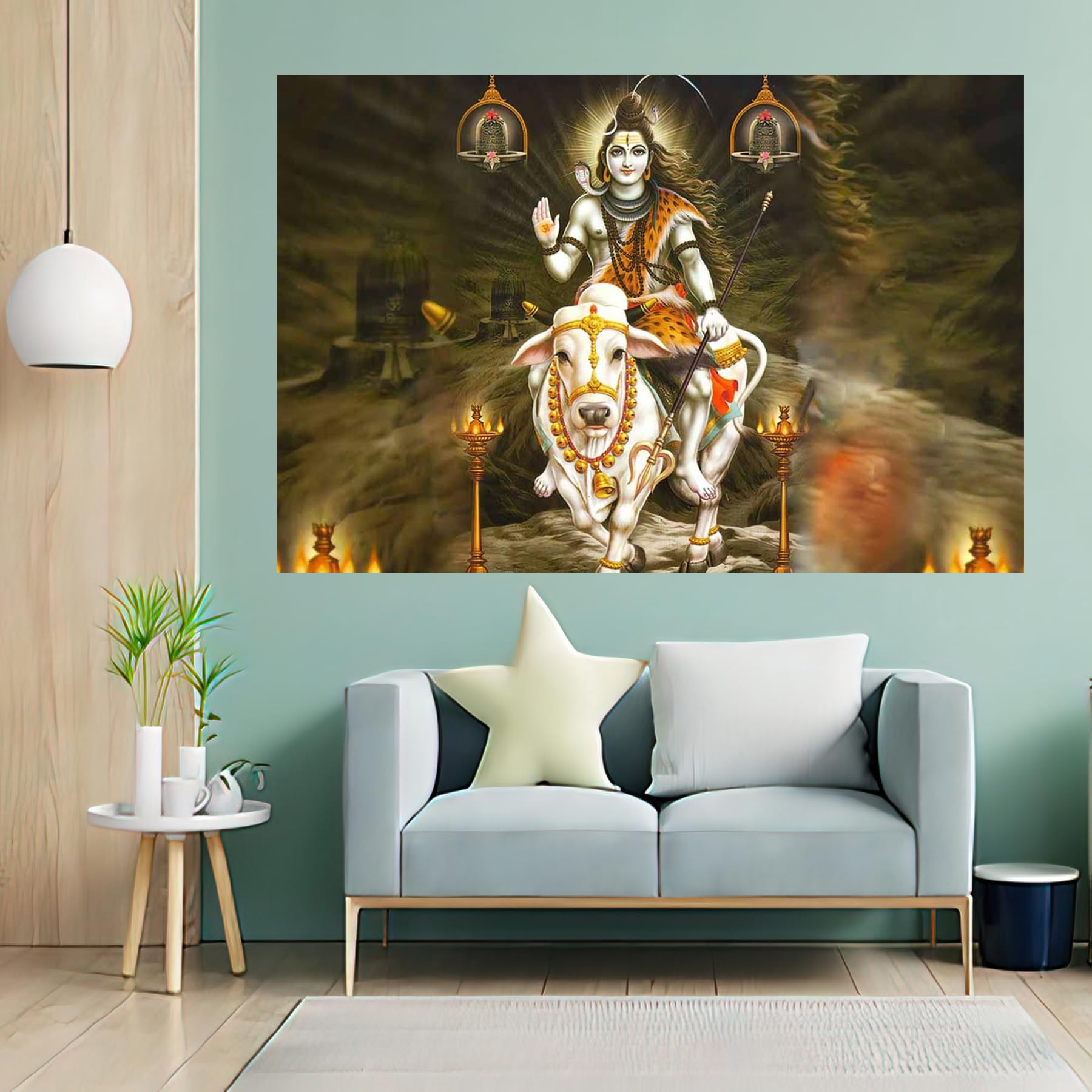 Buy wallpics®Mahadev | Mahakal | Bholenath | Lord Shiva Painting Poster ...