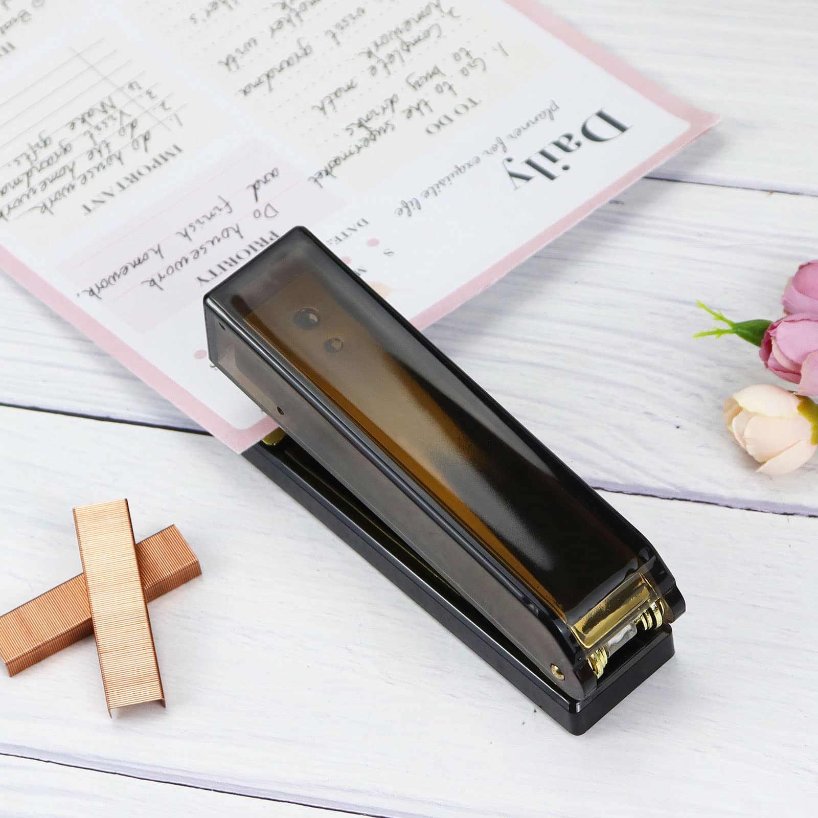 Snapklik.com : Metal Desktop Stapler, Macaron Pink Save Effort Stapler ...