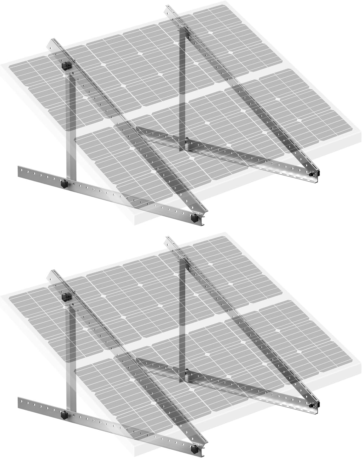 Amazon.com : KCUT Adjustable Solar Panel Mount, 13.8" Stainless Steels ...