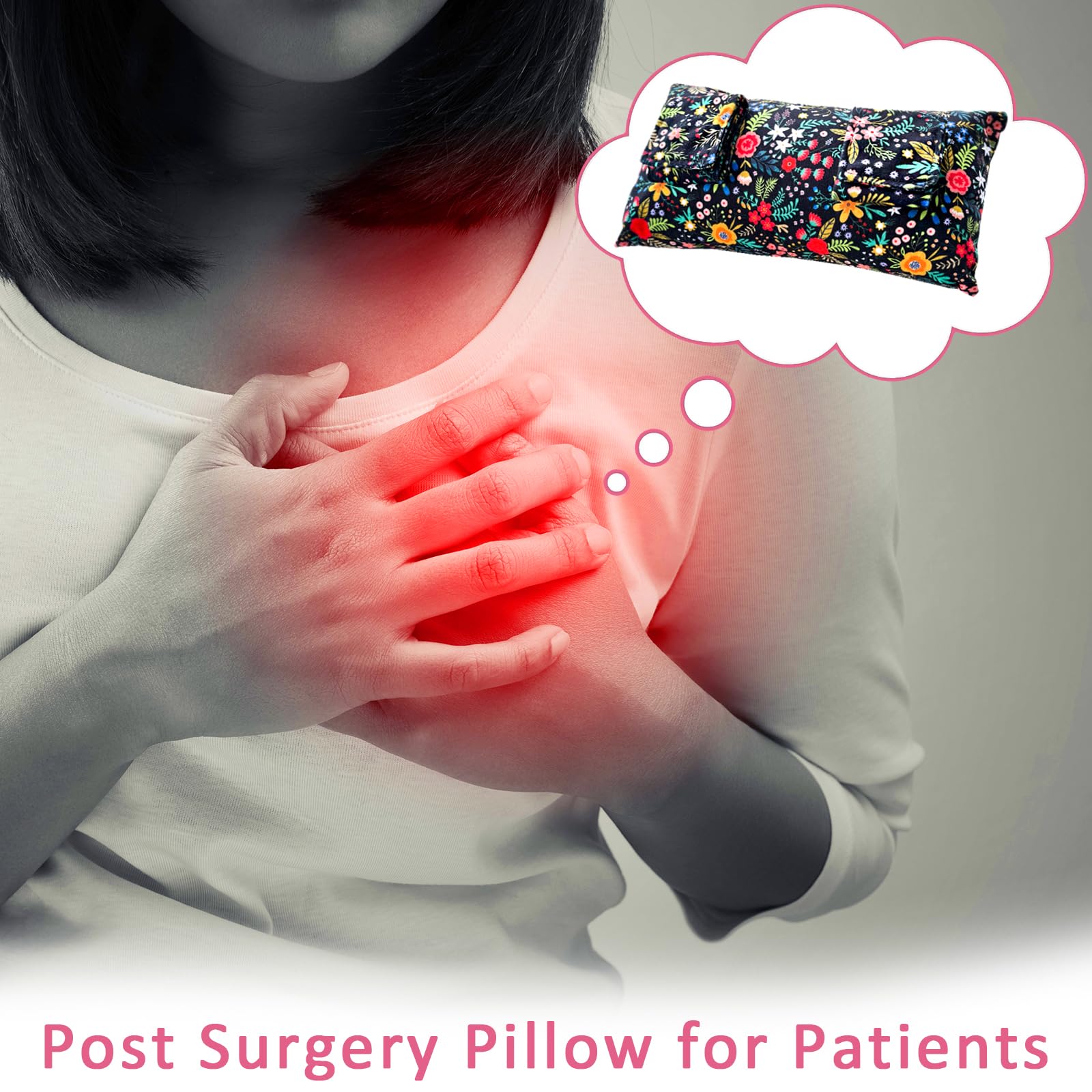 Snapklik.com : Seat Belt Pillow For Mastectomy Post-Surgery, Heart ...