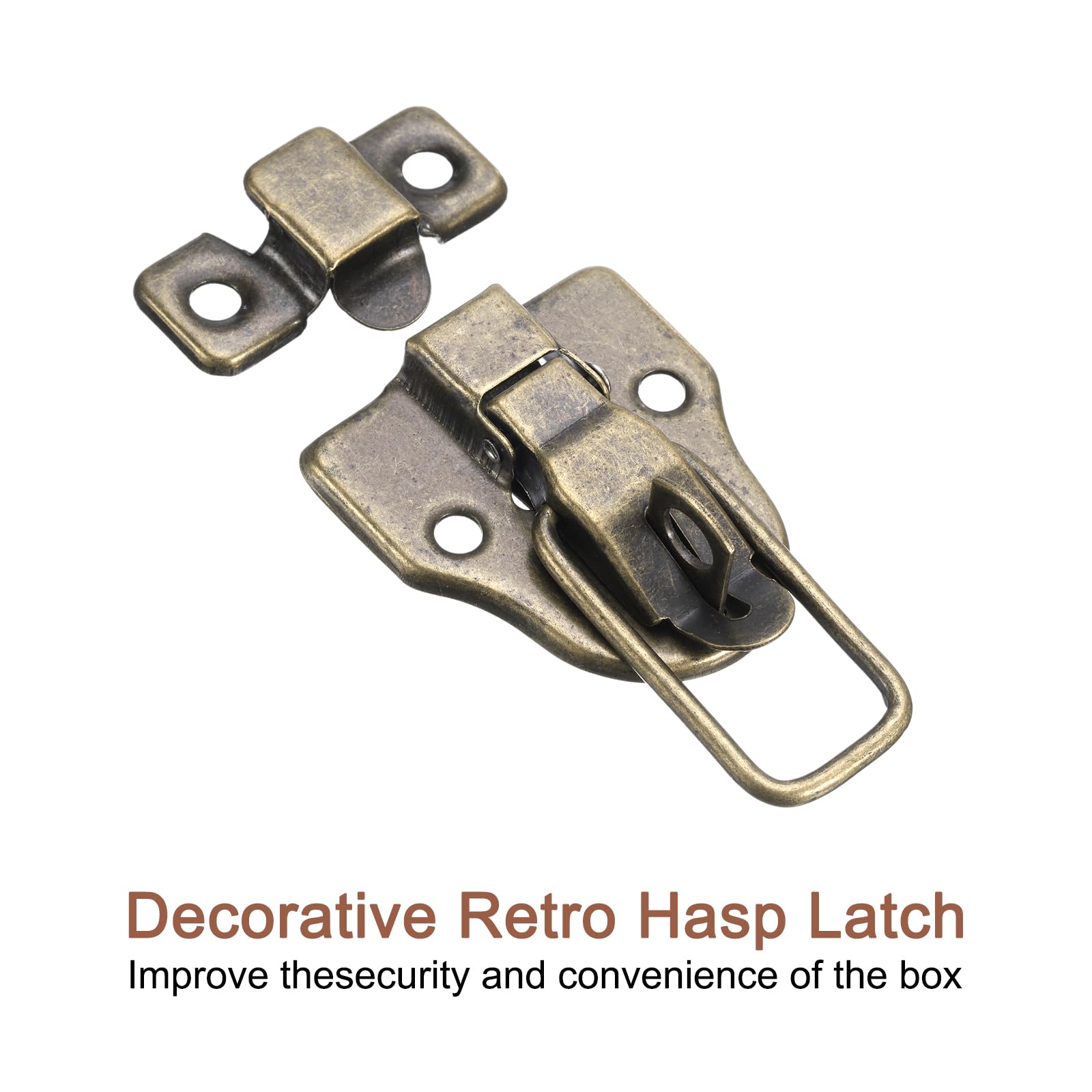 Jewelry Toolbox Hasp Clasp Without Lock Uxcell 8-Pack Duck Bill Box ...