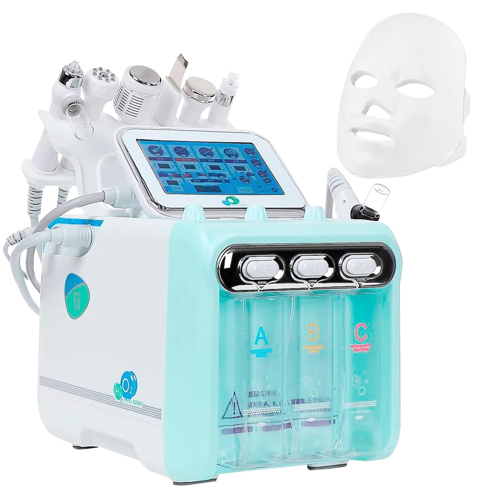 Amazon.com: 7 in 1 Hydro-Oxygen Facial Machine for SPA Or Home : Beauty ...