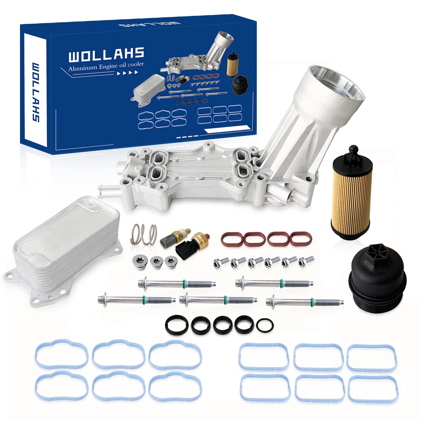 WOLLAHS 926-959 Upgrade Aluminum Engine Oil Cooler Compatible with ...