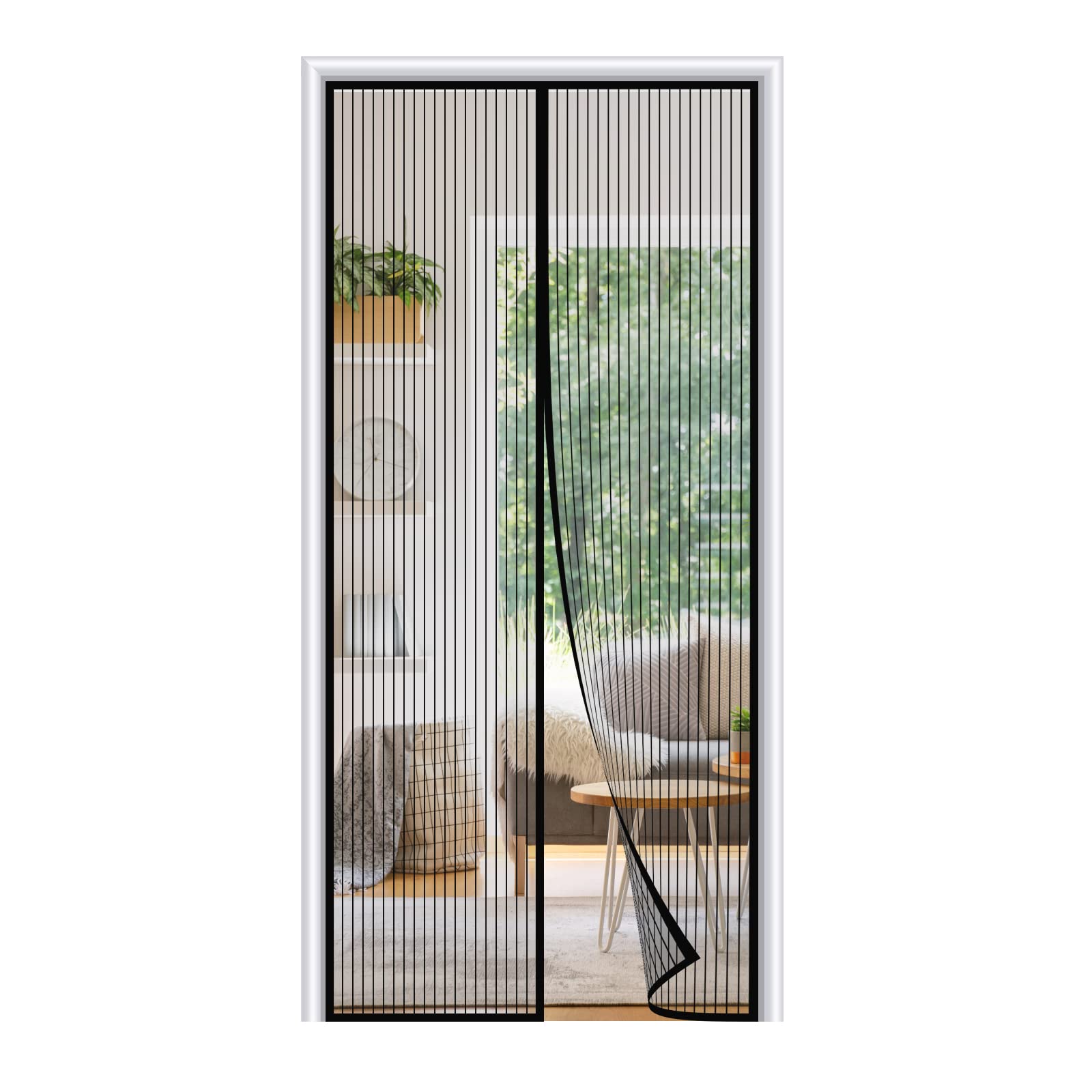 Buy HOMFINE Magnetic Fly Screen Door 100 x 210cm - Reinforced Flame ...