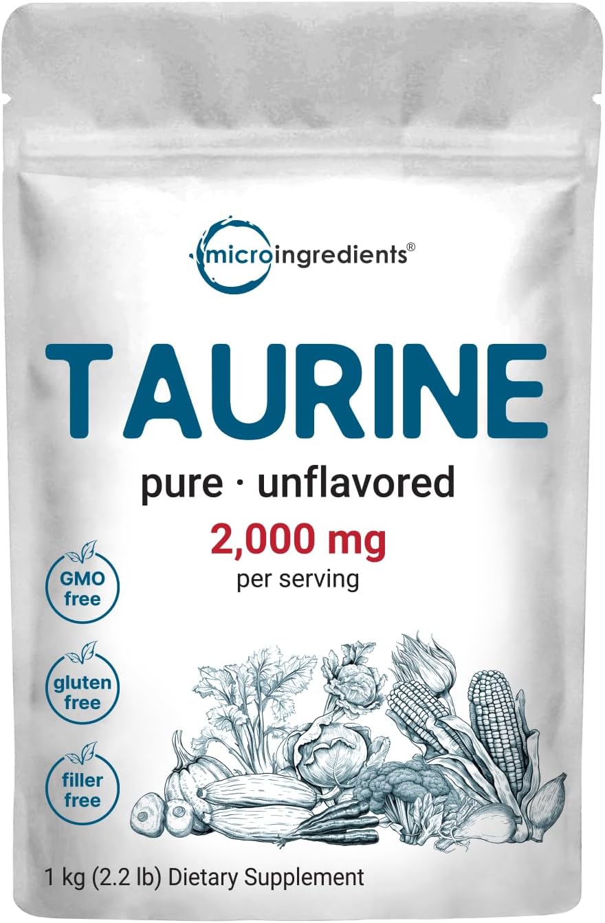 Amazon.com: Piping Rock Taurine Powder Supplement | 8oz | 1000mg | for ...
