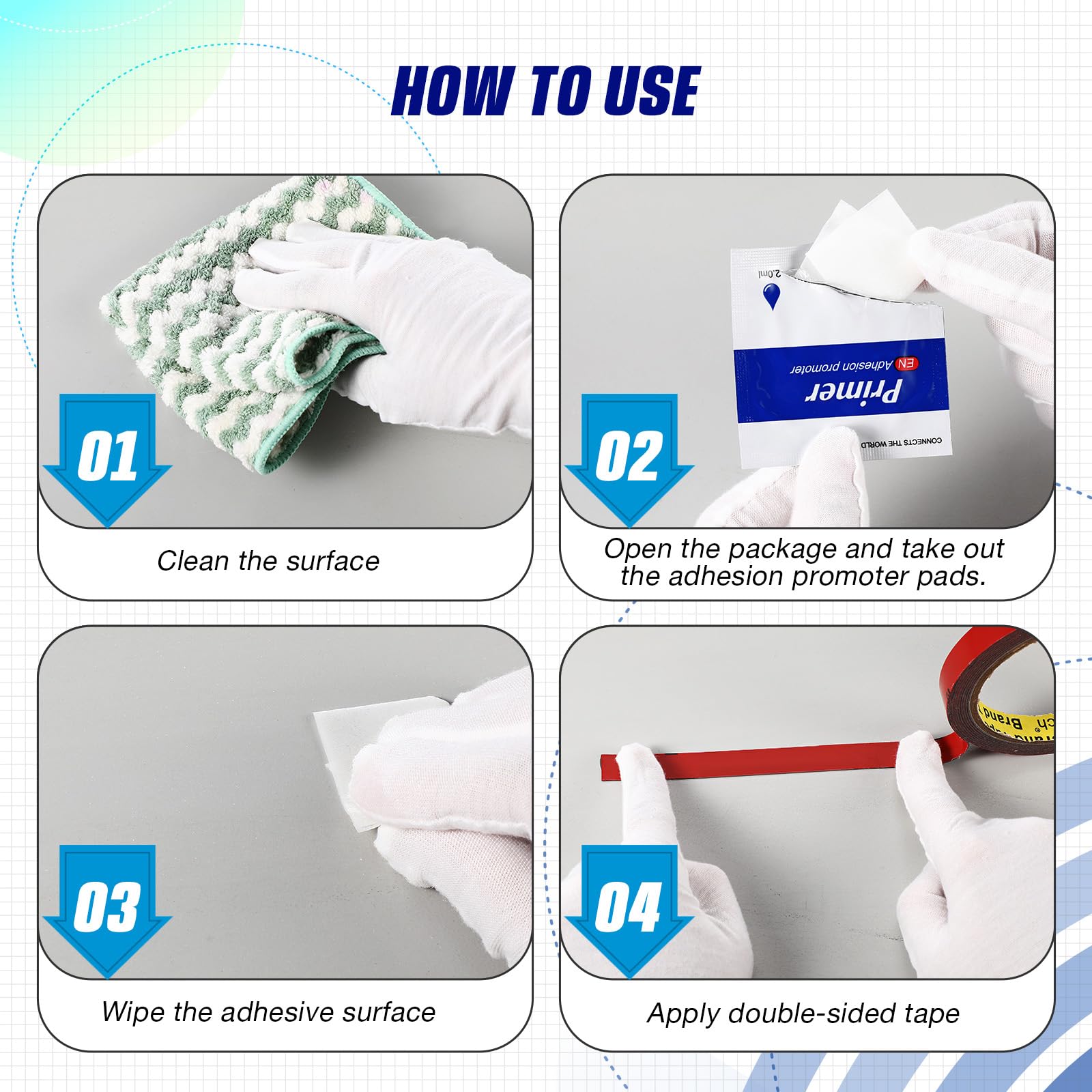 Snapklik.com : 16 Pcs Adhesion Promoter, High Performance Adhesion ...