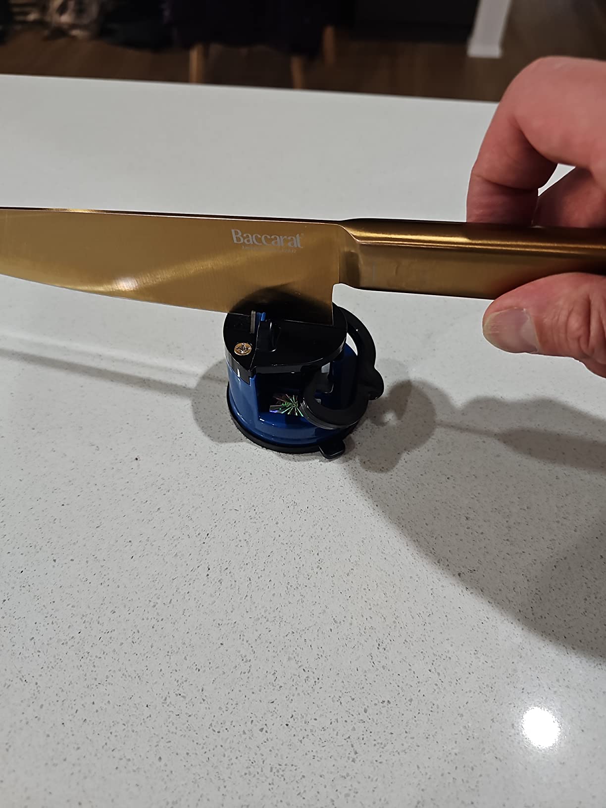 AnySharp ANYSHARP Knife Sharpener, Blue: Manual Knife Sharpeners ...