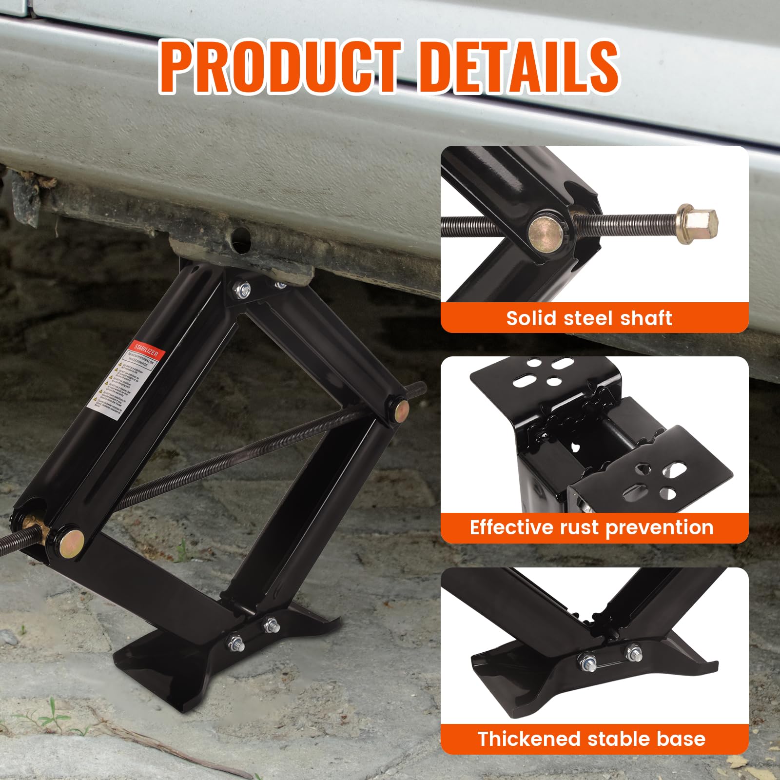 Snapklik.com : LCyindu 6500lbs RV Stabilizer Jacks,4-24"" Height RV ...