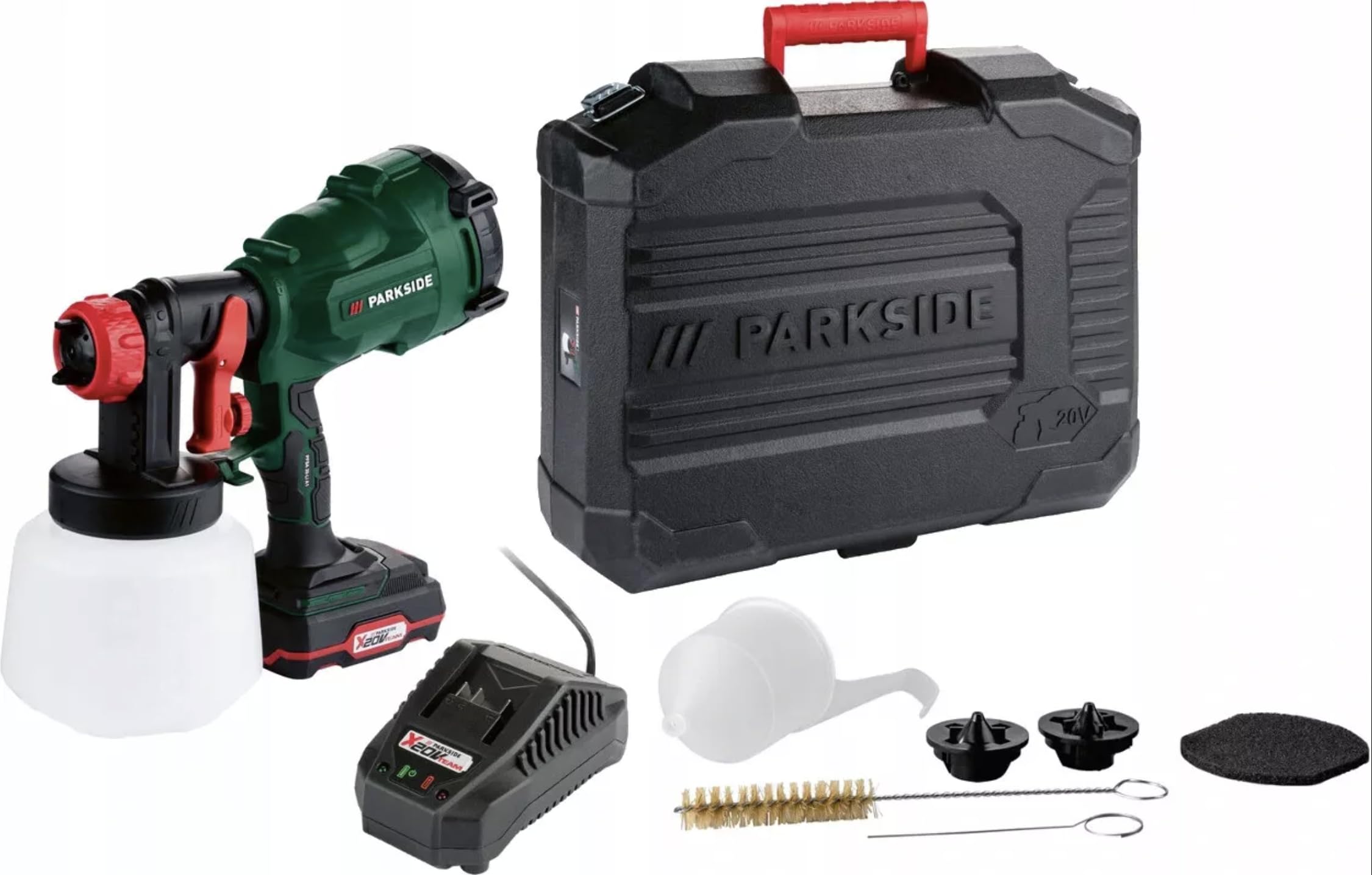PARKSIDE cordless paint spray gun PFSA20-Li A1 without battery ...