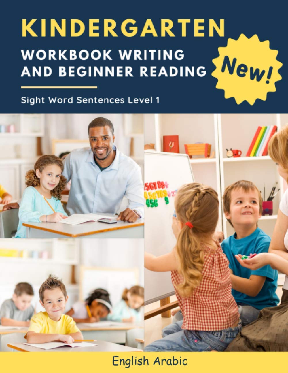 Buy Kindergarten Workbook Writing And Beginner Reading Word Sentences ...
