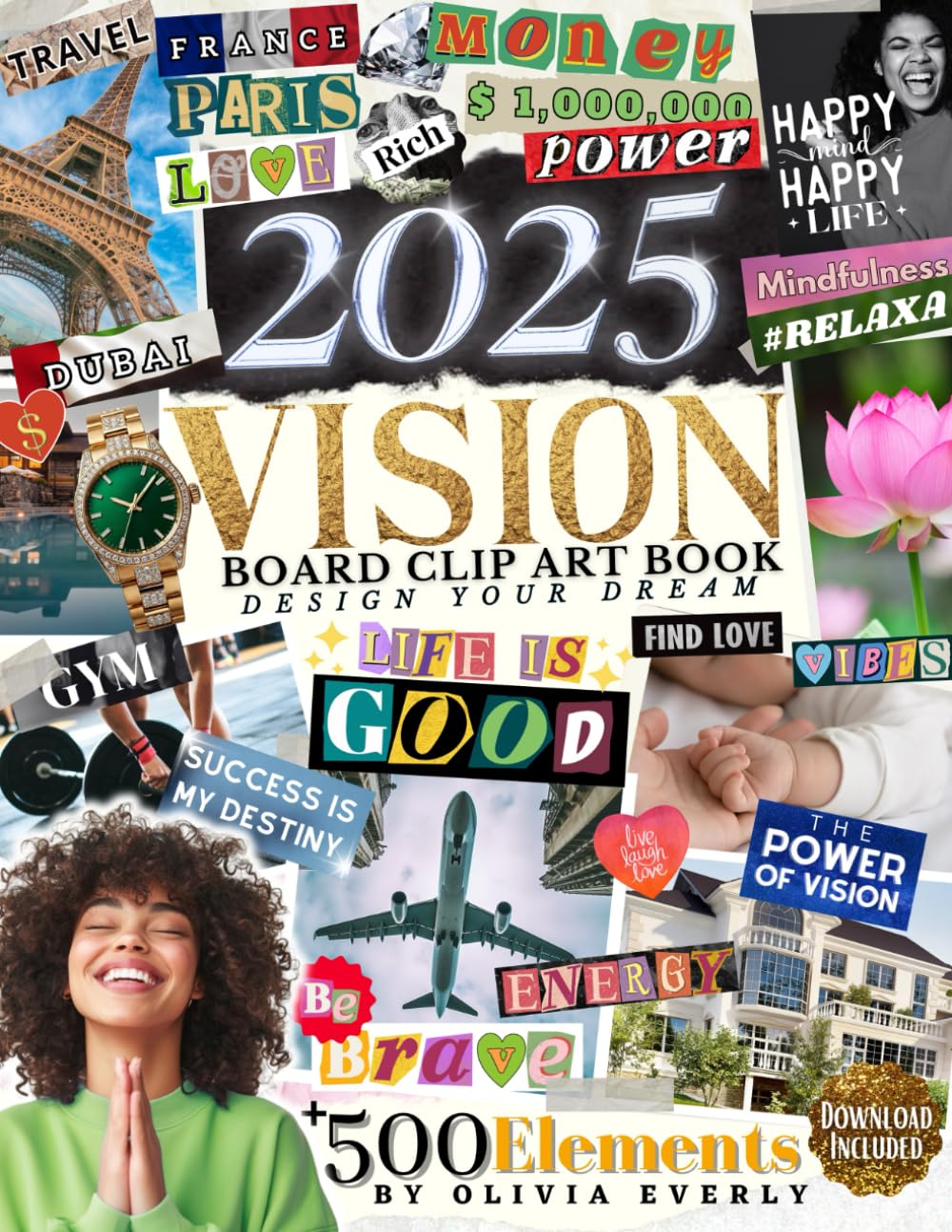 Buy 2025 Vision Board Clip Art Book: 500+ Extensive Collection of ...