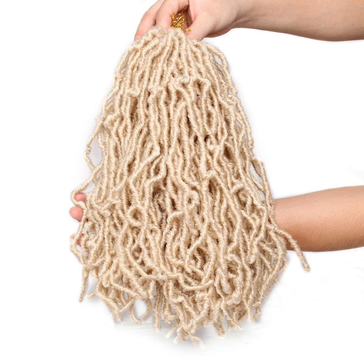 Buy Leeven 2 Packs Short Blonde Synthetic locs Crochet Hair for ...