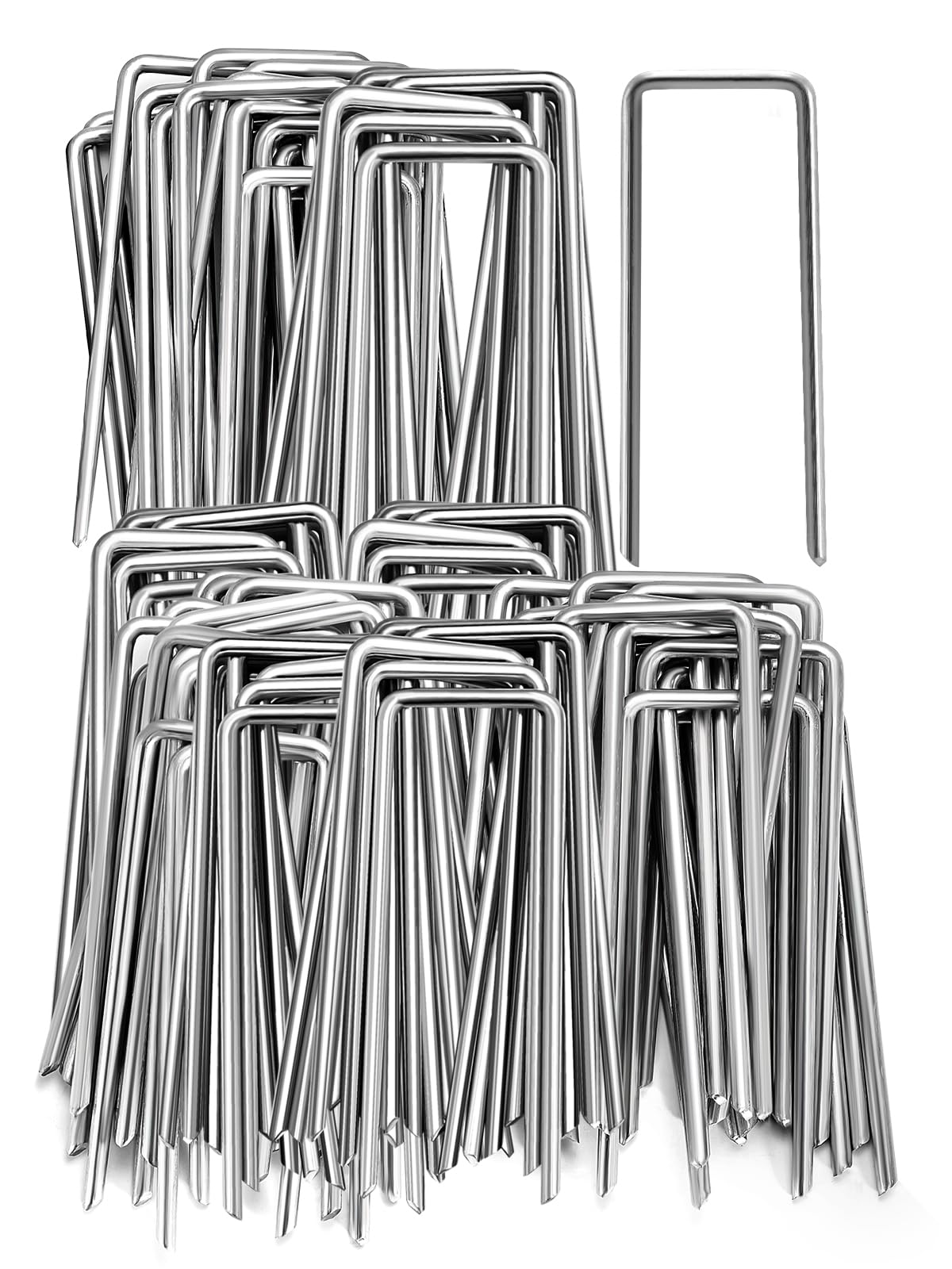 Amazon.com : GROWNEER 360 Pack Galvanized Landscape Staples 4 Inch 8 ...