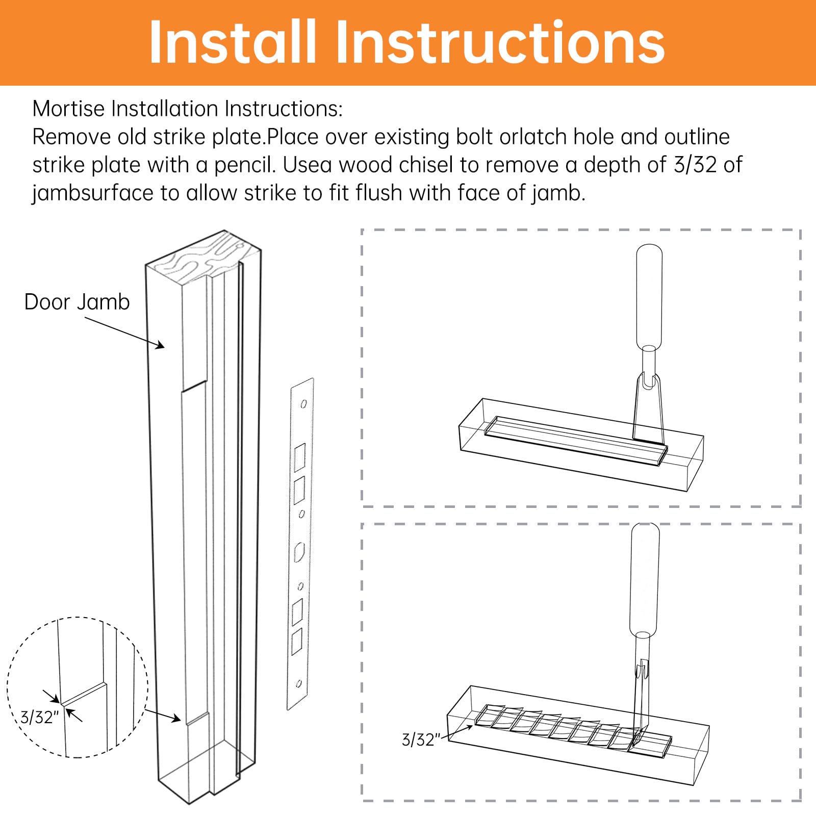 Snapklik.com : 59-1/2 In Jamb Repair And Reinforcement Kit,Door ...