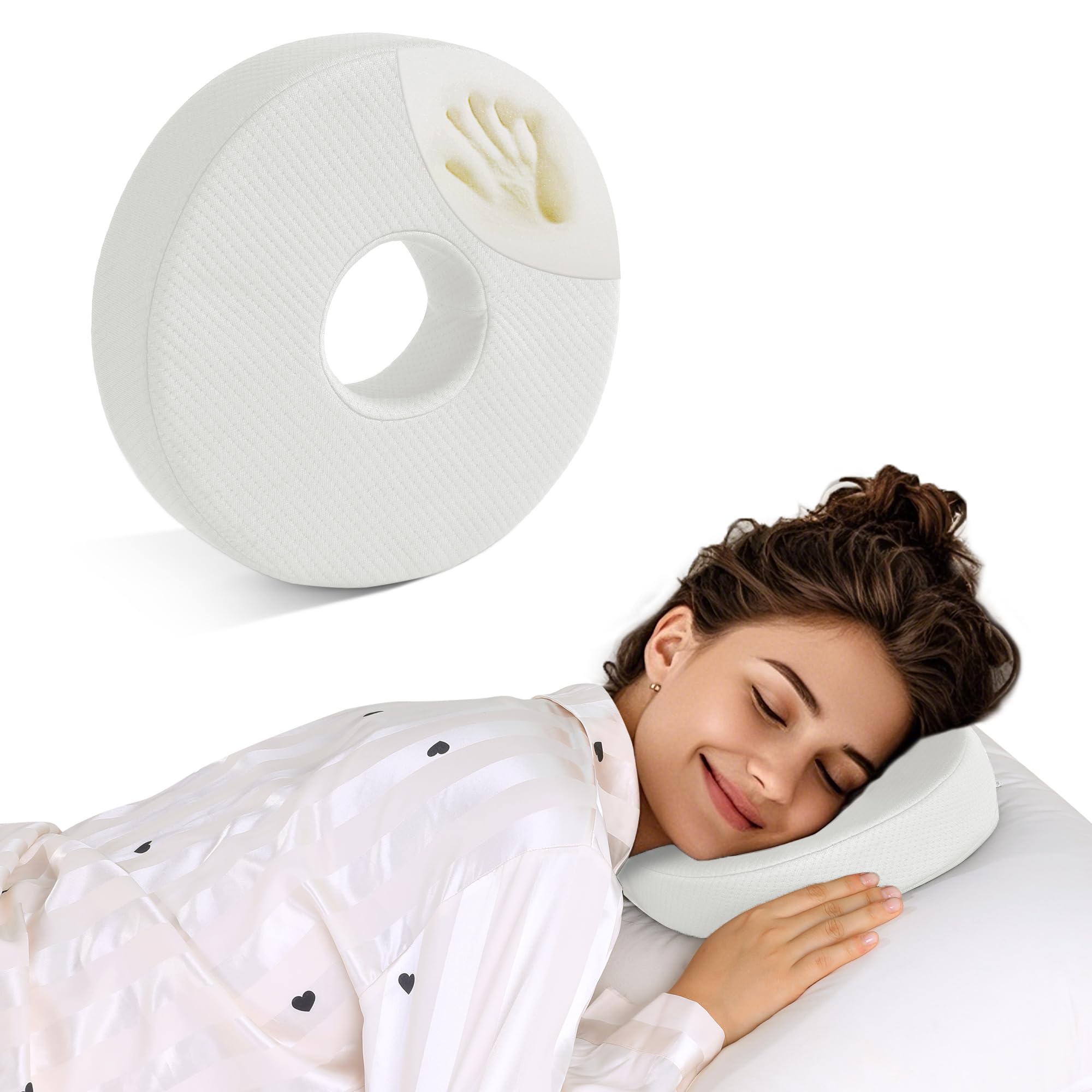 Amazon.com: BALAPET Ear Piercing Pillow for Side Sleeping, Ear Pillows ...