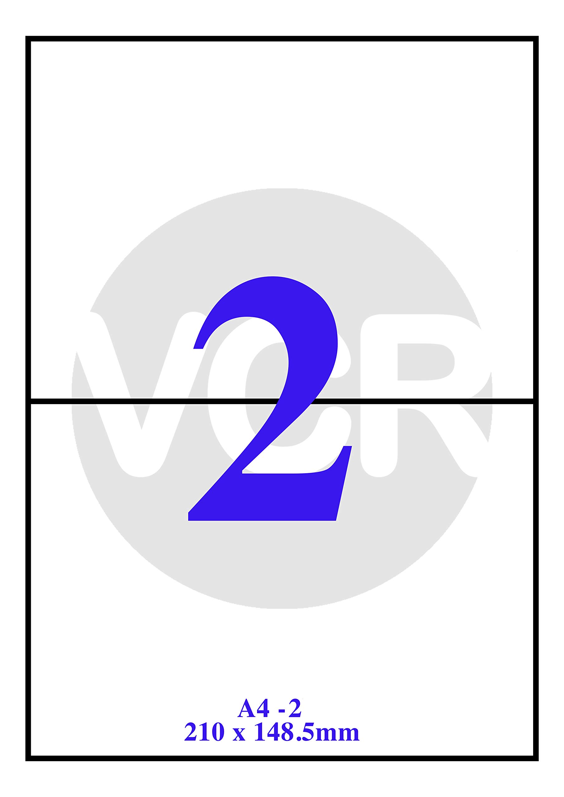 VCR A4 Size White Self Adhesive Label/Sticker for Printer (Inject ...