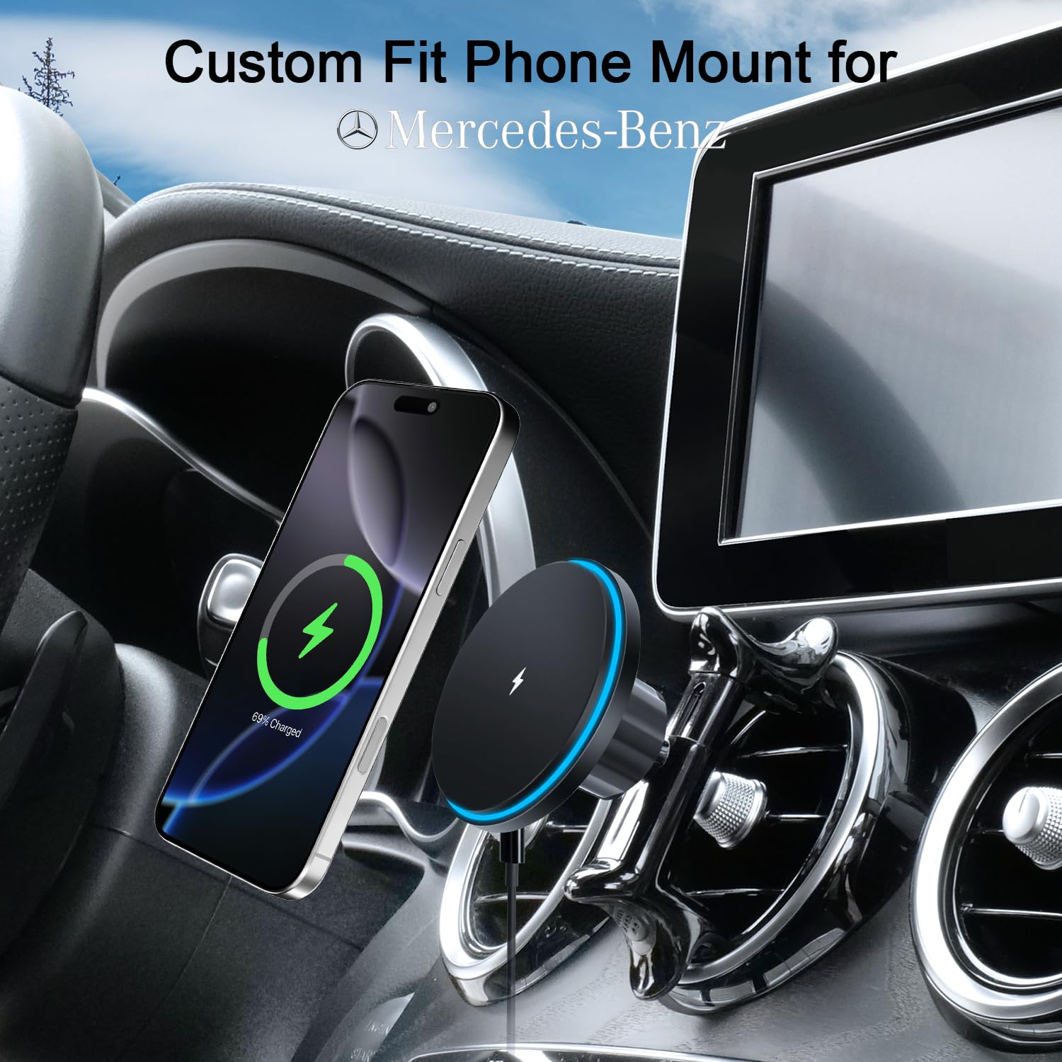 Magsafe Car Mount MagSafe Autohouder Voor Mercedes-Benz, Sterke ...