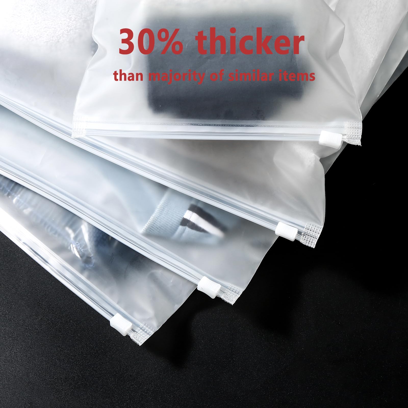 Snapklik.com : 4 Mil Commercial Grade Frosted Slide Zip Merchandise ...