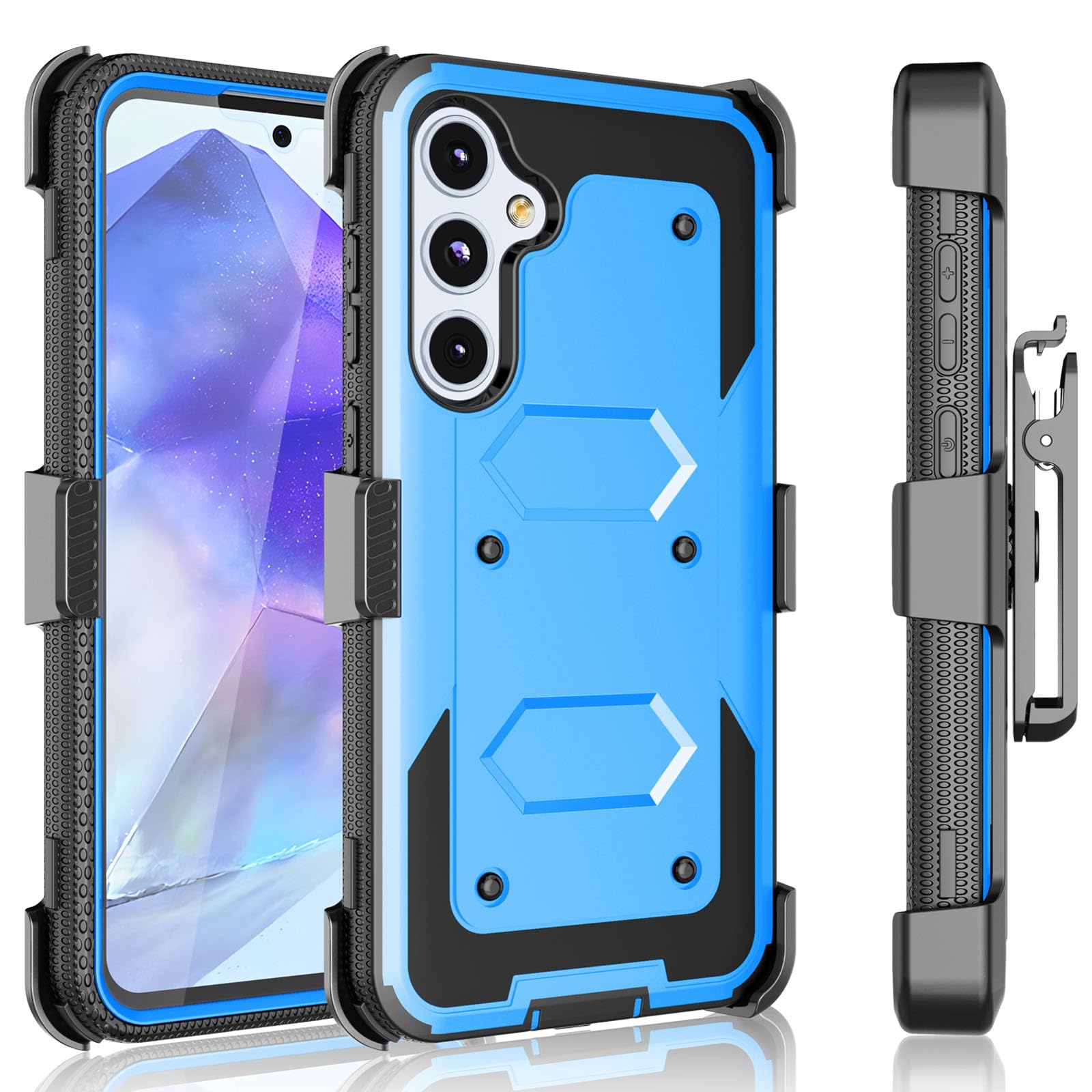 Amazon.com: Tekcoo Holster Case for Galaxy A35 5G | SM-A356 [Tshell] Shock Absorbing [Built-in ...