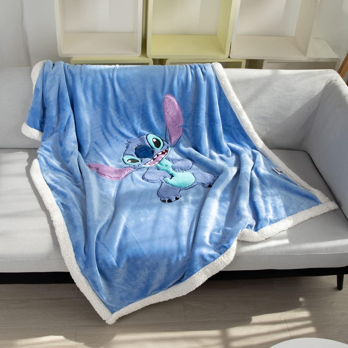 Amazon.com: Northwest Lilo and Stitch Micro Raschel Throw Blanket, 46 ...