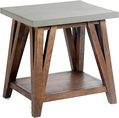 Amazon.com: Durango Industrial Solid Wood End Table - 27-Inch Side ...