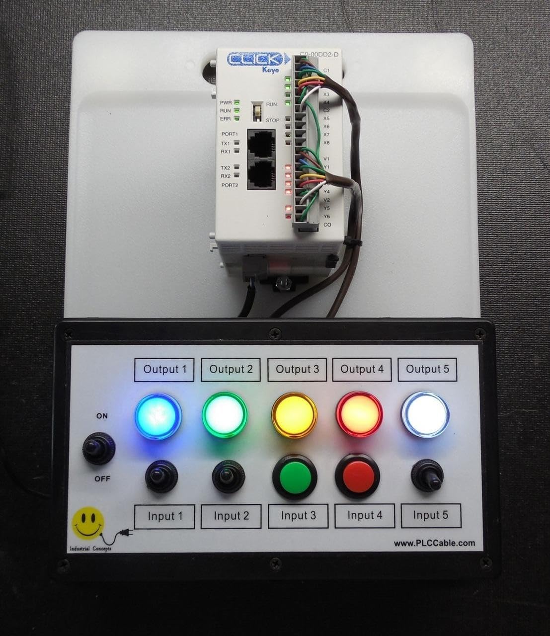 Digital I/O PLC Lab PLC Cables Inc Click PLC Trainer - Digital I/O ...
