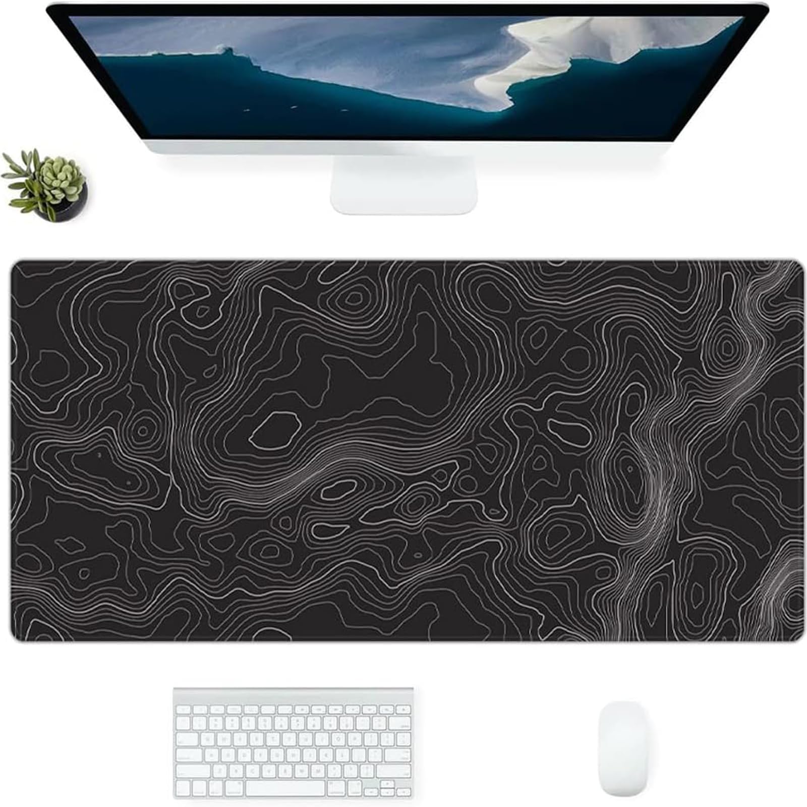Amazon.com : keepcute Topographic Mouse Pad, Large Gaming Mouse Pad ...