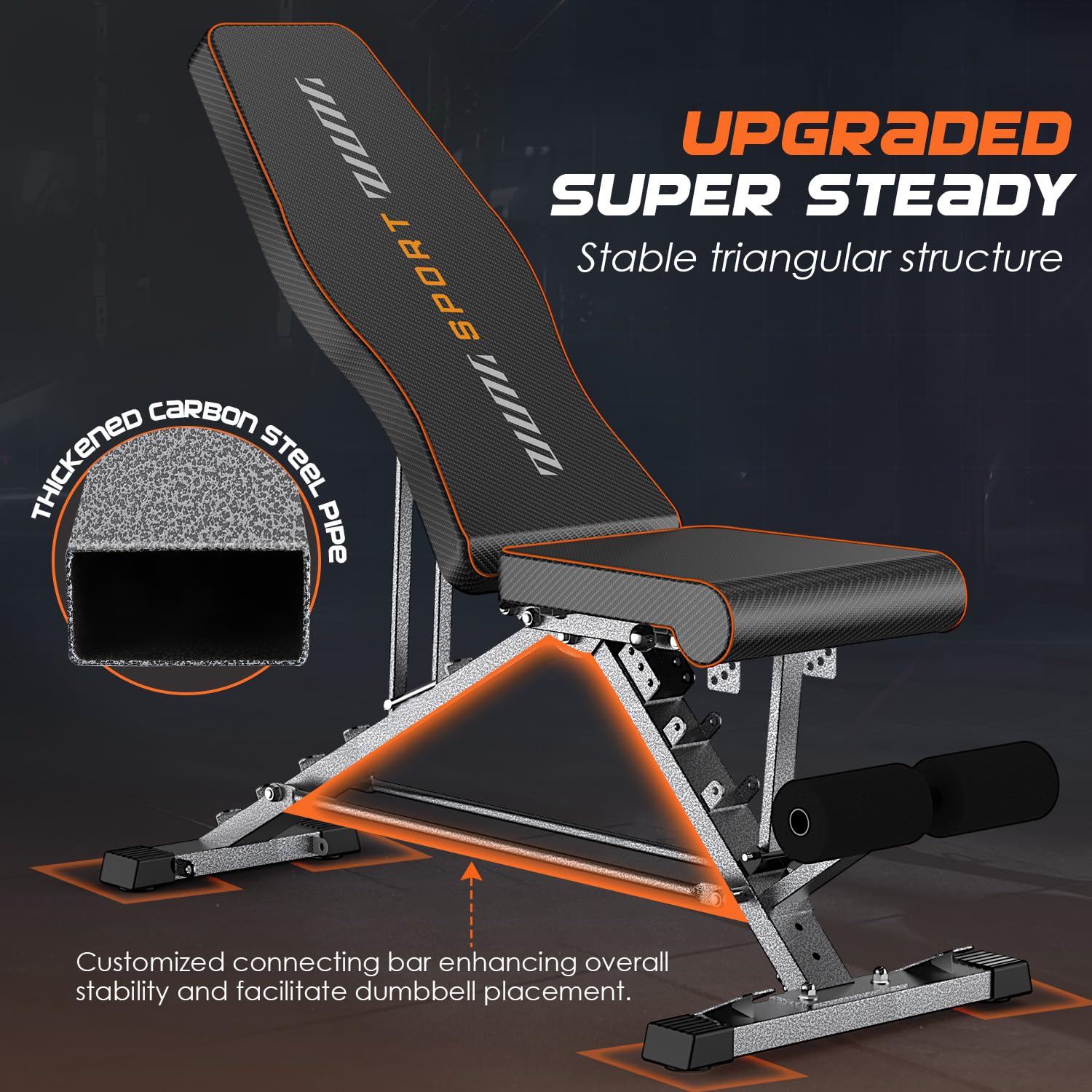 Snapklik.com : Weight Bench, 2 In 1 Workout Bench Roman Chair ...