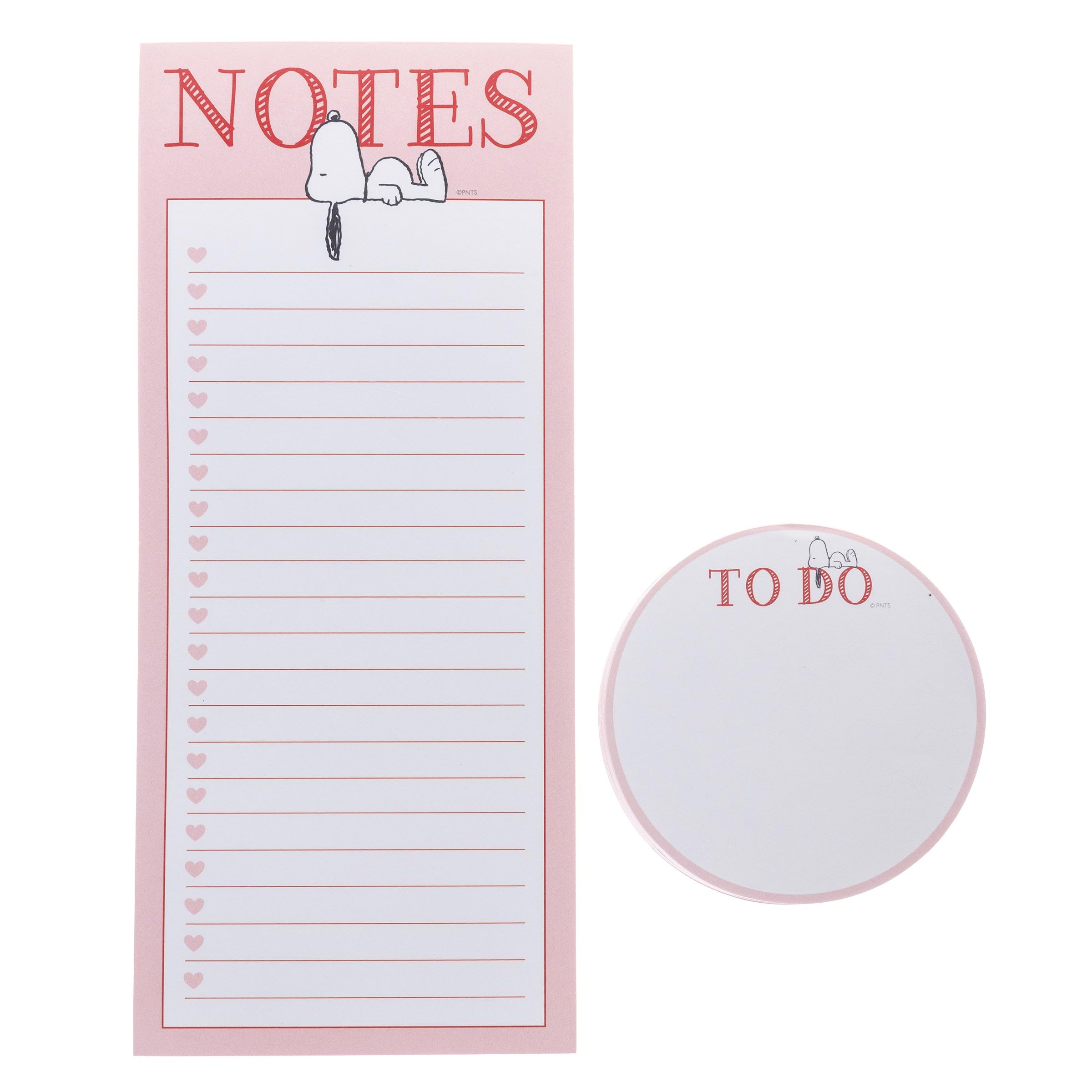 Peanuts Snoopy Laying Magnetic Notepad and small notepad set ...