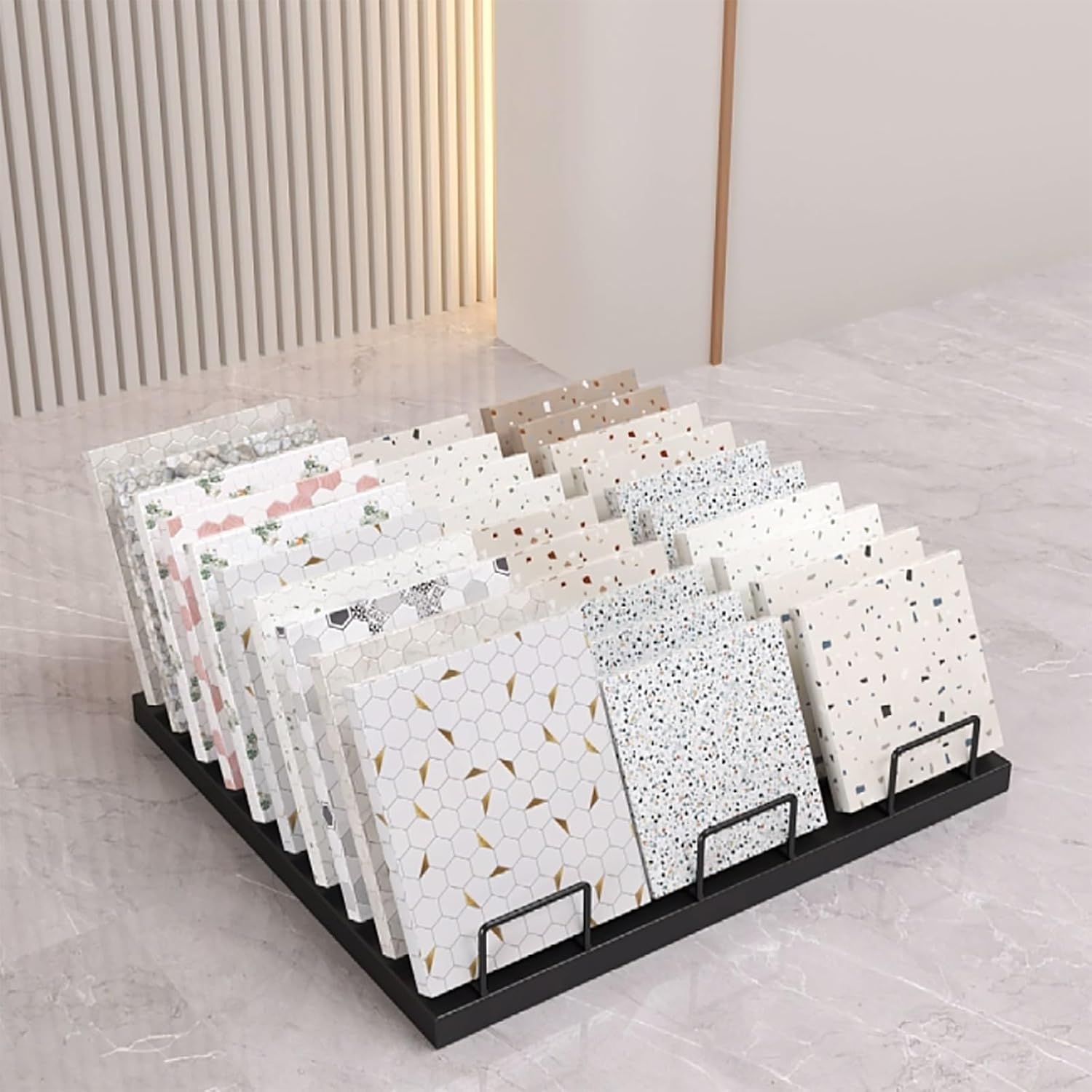 Amazon.com: Floor Tile Display Rack Metal Porcelain Tile Sample Show ...
