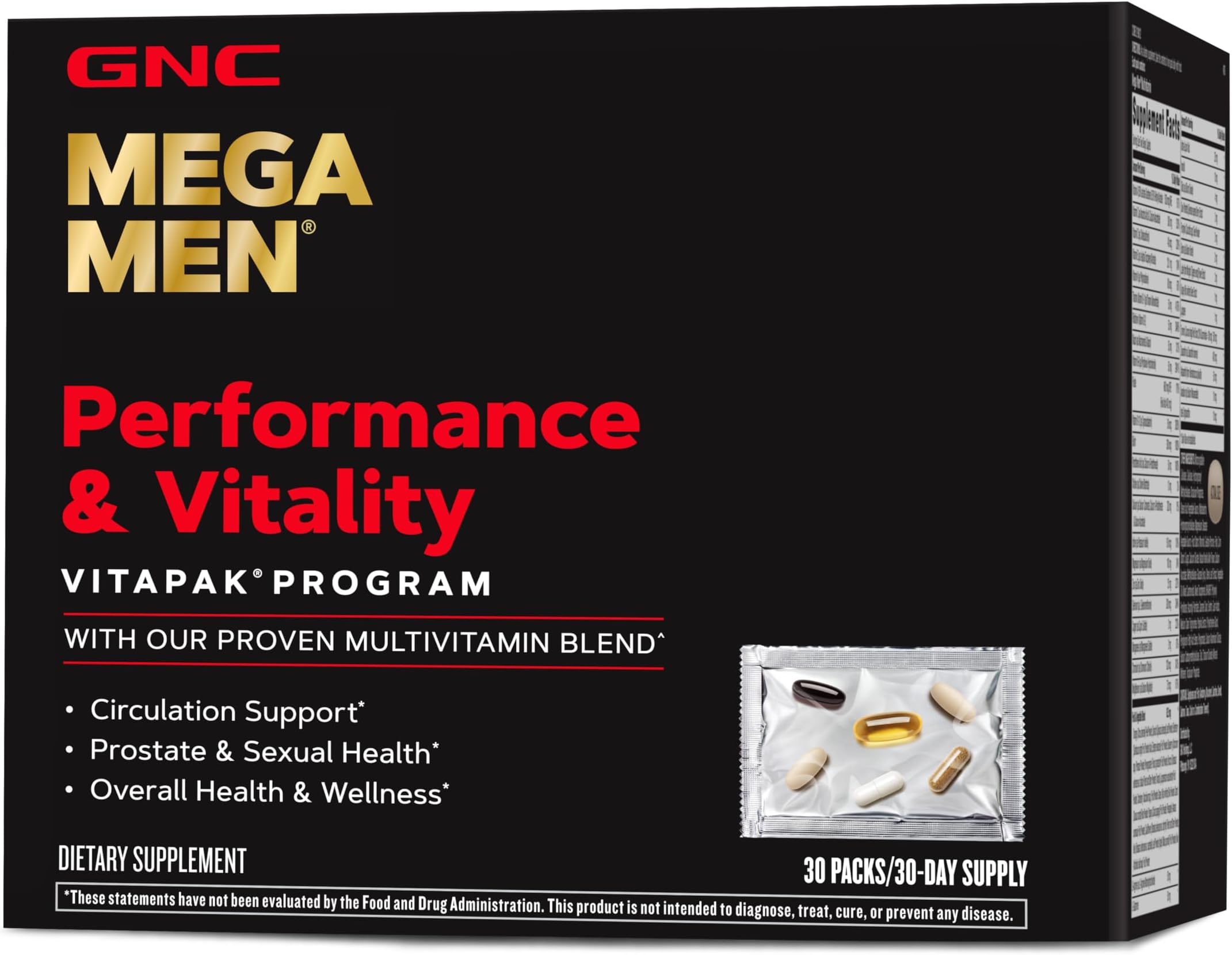 Amazon.com: GNC Mega Men Whole Body Ultra Premium Vitapak Program, Best ...