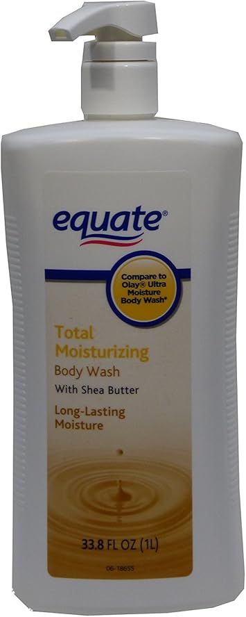 Amazon.com: Equate Total Moisturizing Body Wash with Shea Butter, 33.8 ...