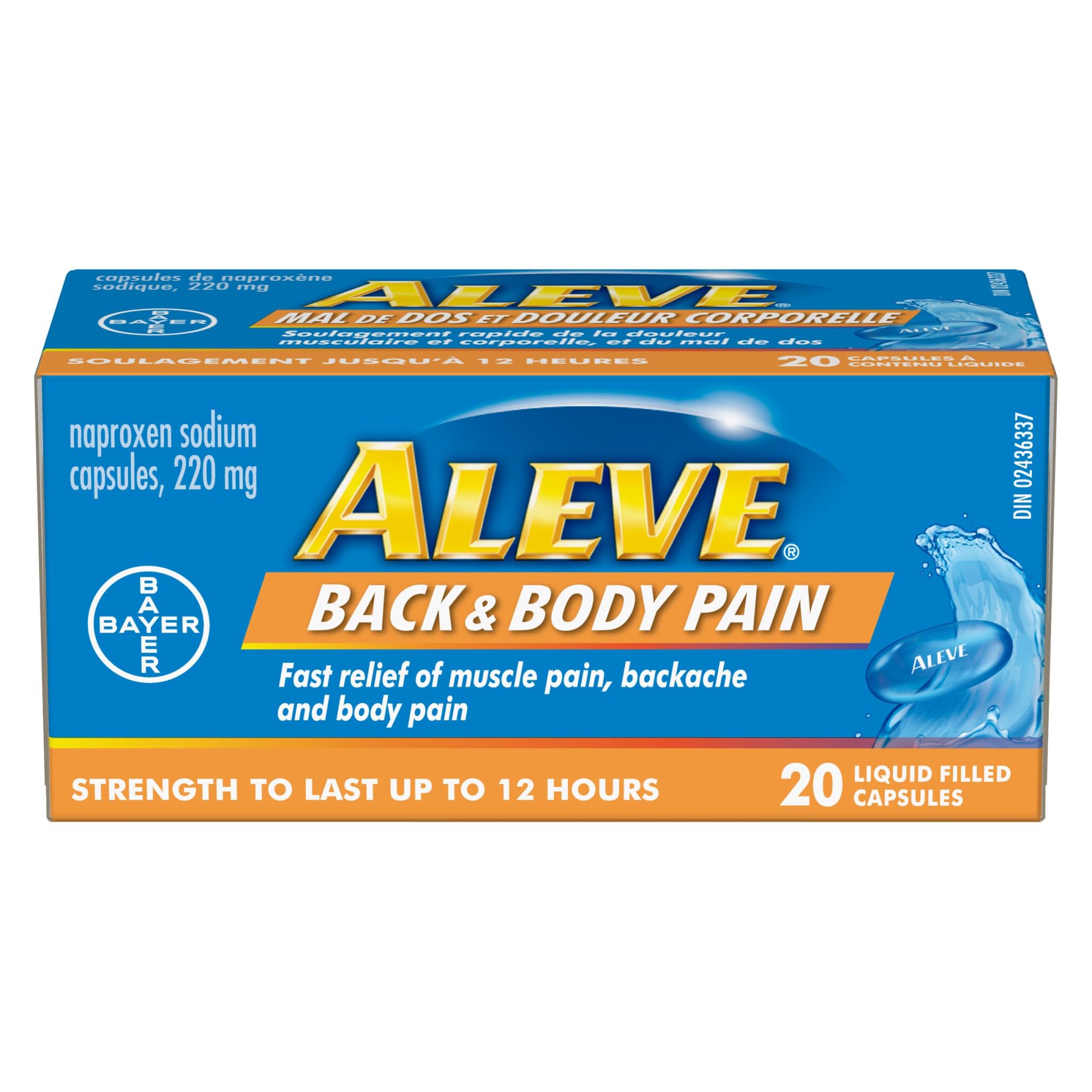ALEVE Back and Body Pain Relief, Clinically Proven, Fast-acting, Long ...