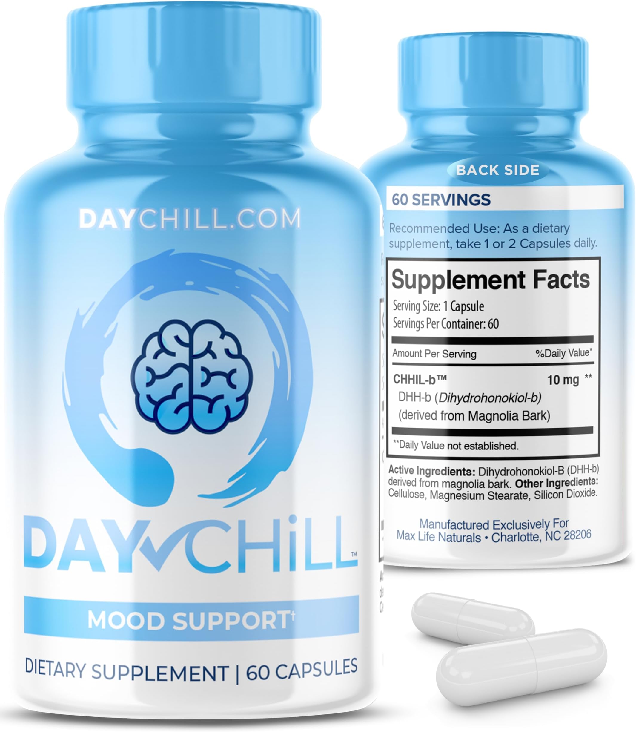 Amazon.com: Chill Pill Happy Pills Mood Stabilizer Women and Men with ...
