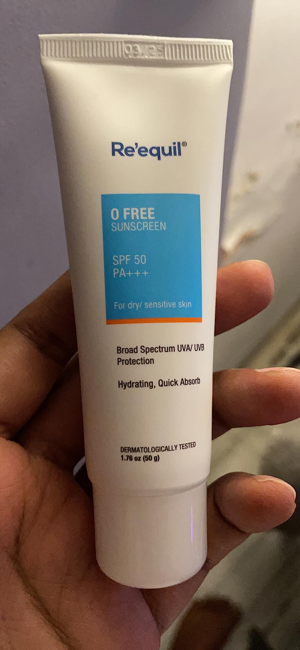 RE' EQUIL O Free Sunscreen Spf 50 Pa+++ | Broad Spectrum Sunscreen ...