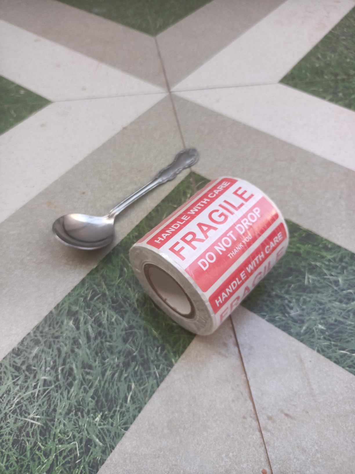 True-Ally 1 Roll Fragile Stickers - 3"x 2" Strong Adhesive Red Fragile ...