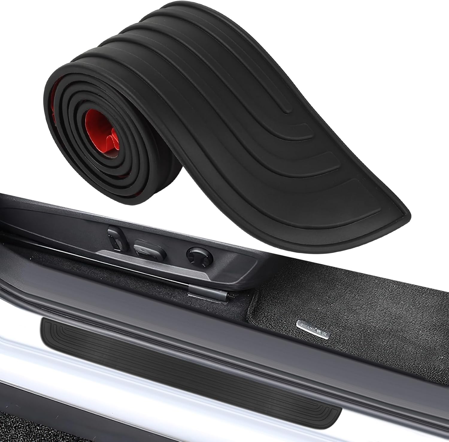 Car Rear Bumper Protector Universal Rear Bumper Guard Protector Strip ...